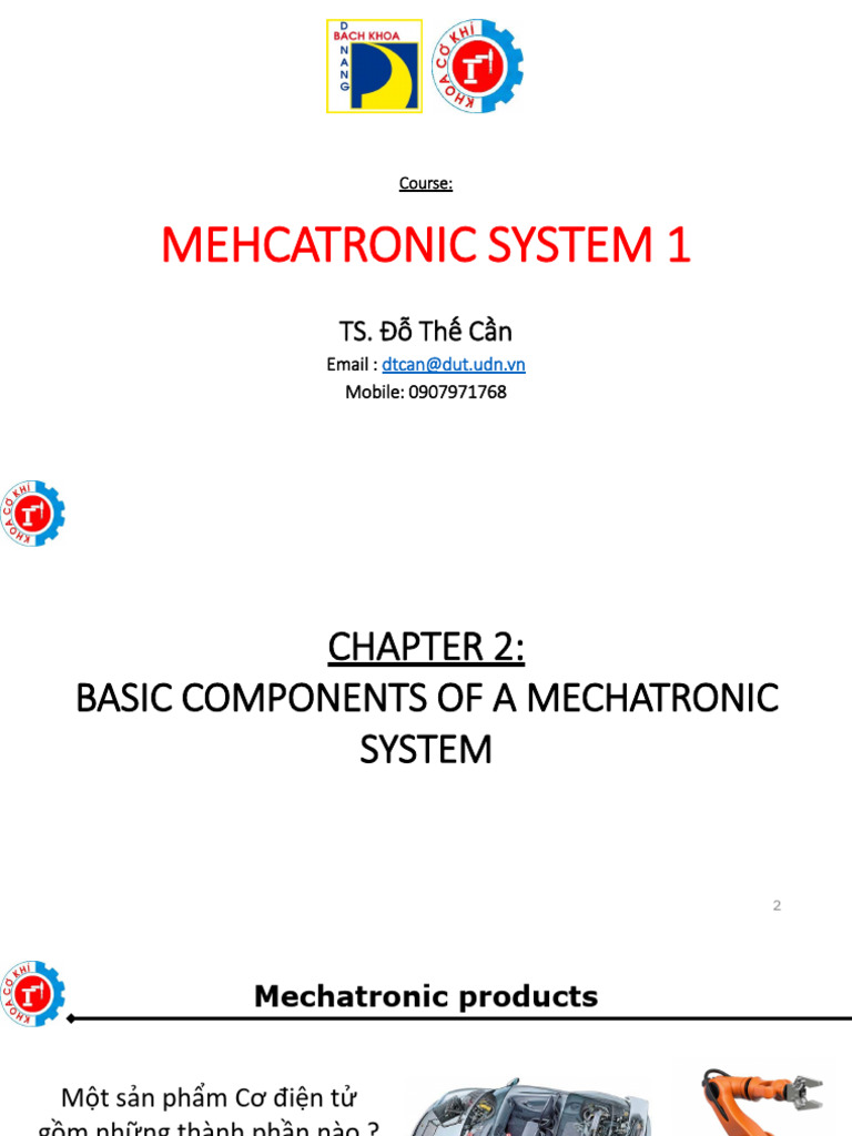 Mechatronic System 1 - Day 1 | PDF