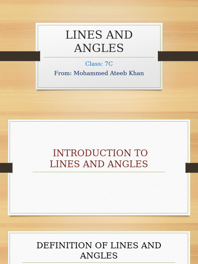 Lines and Angles | PDF