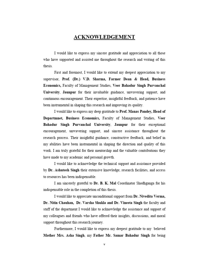 iv Acknowledgement | PDF