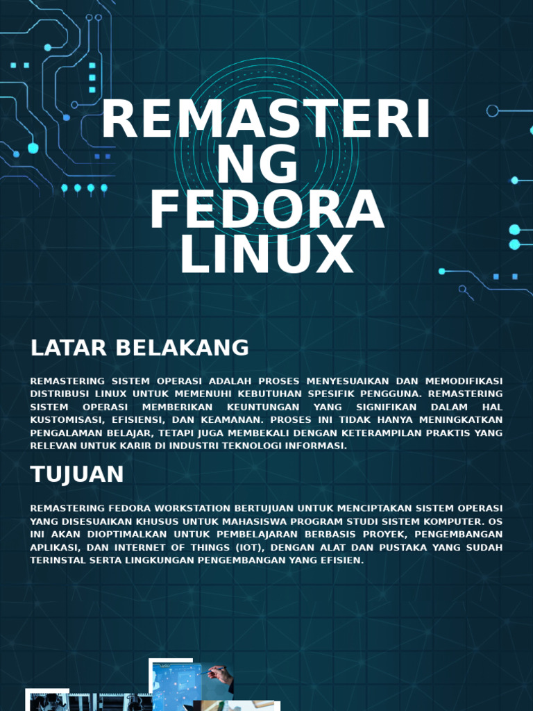 PPT Remastering OS Fedora Workstation (1) | PDF