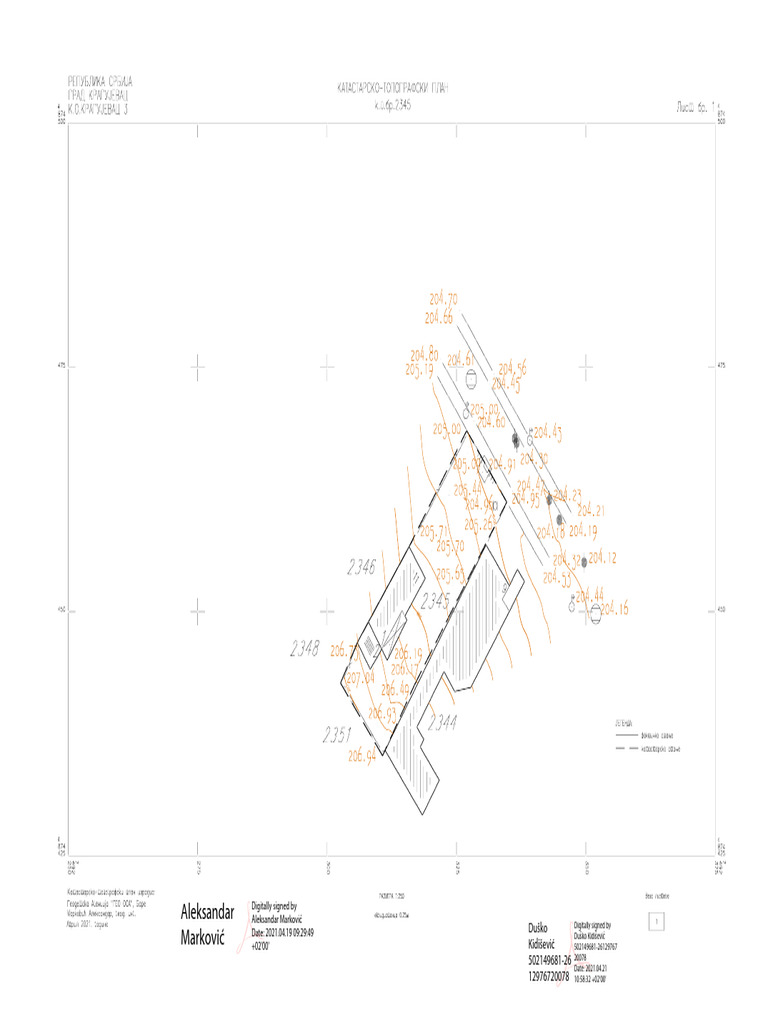 ROP KRG 11513 LOC 1 - 2021 - Geodetski Snimak Postojećeg Stanja Na ...