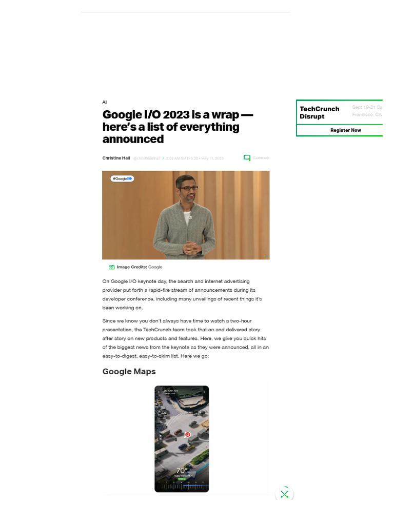 Google I/O 2023 Highlights | PDF | Google Play | Android (Operating System)