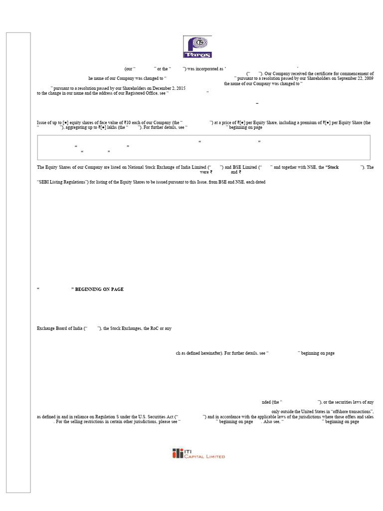 Preliminary Placement Document-QIP 2024 | PDF | Securities (Finance ...