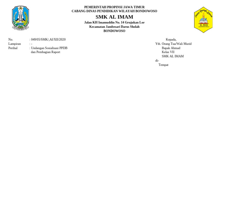 07 - Idamatul Marfuah - Surat Amplop | PDF