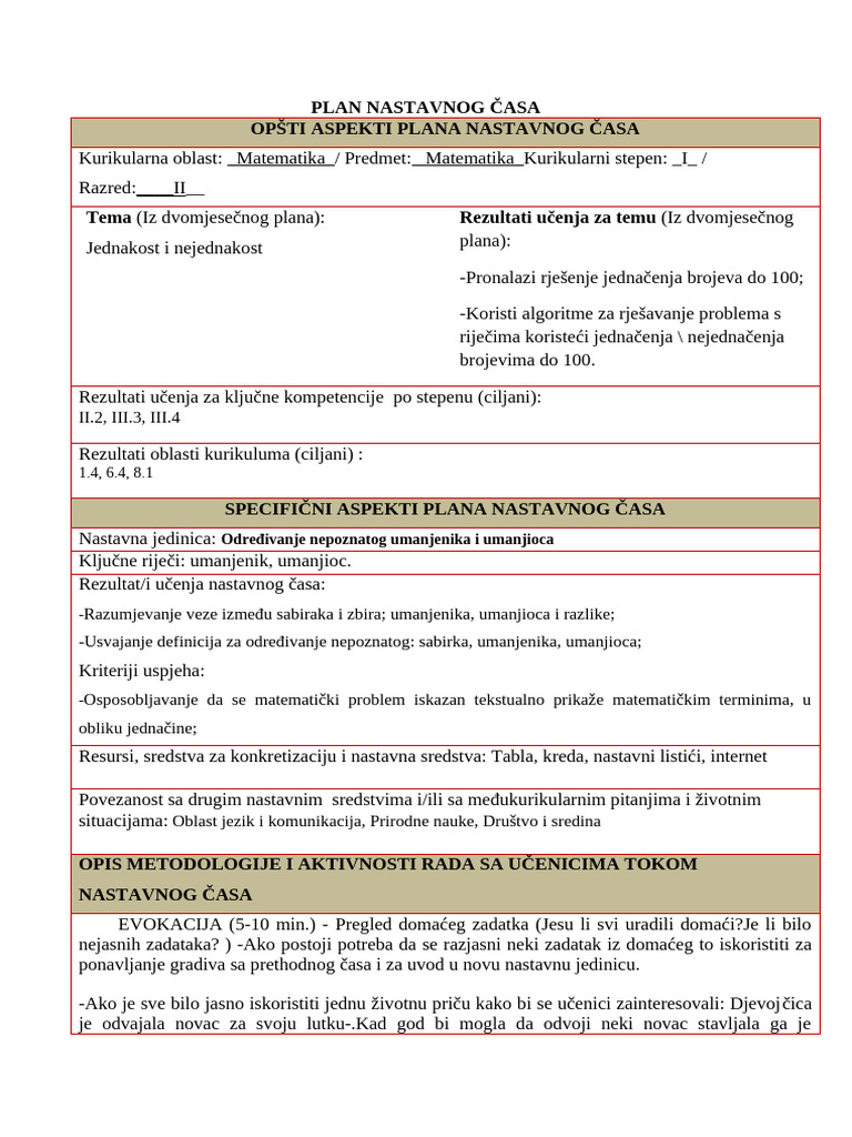 Dnevna Priprema | PDF