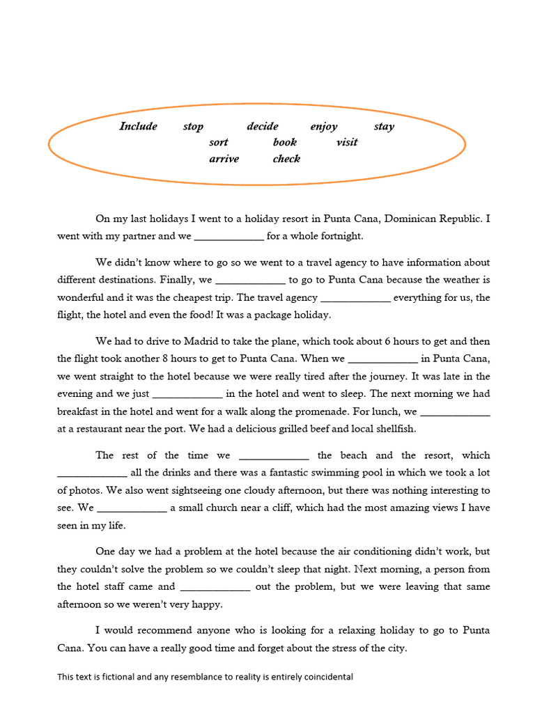 2 PAST SIMPLE PRONUNCIATION Holidays PDF | PDF | Resort