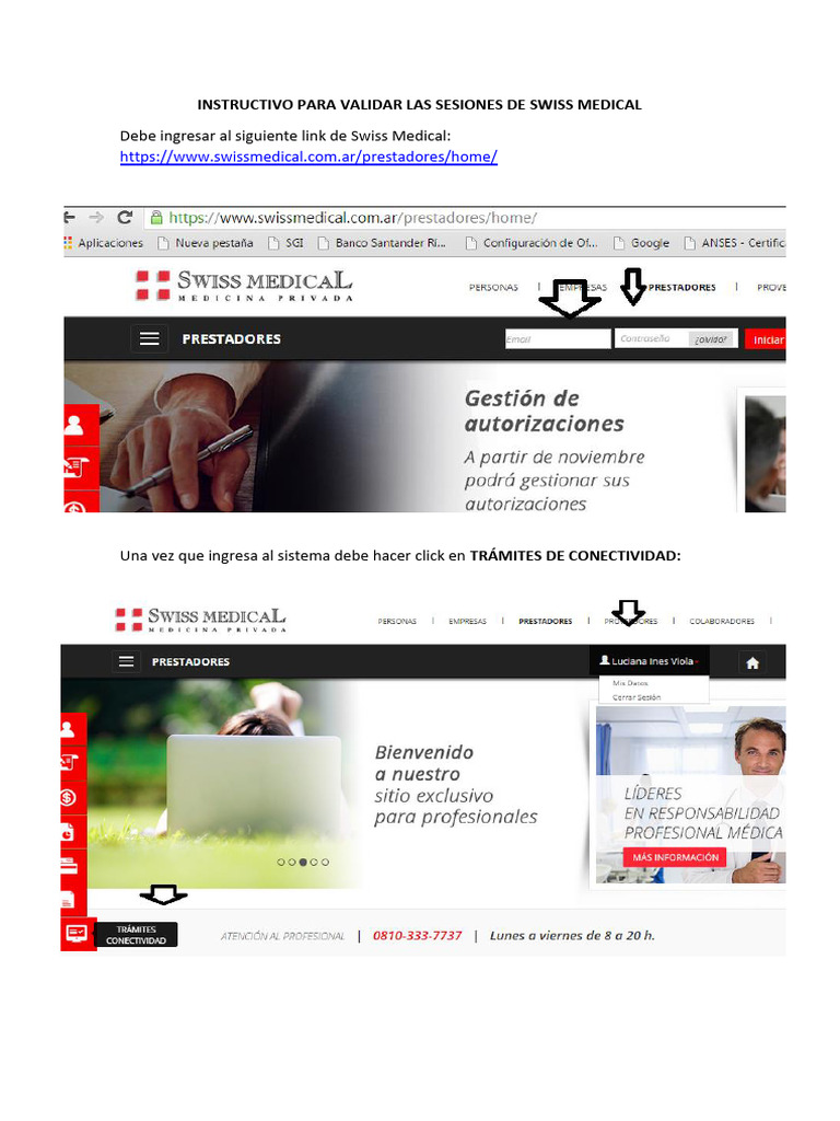 Instructivo Swiss Medical | PDF | Informática