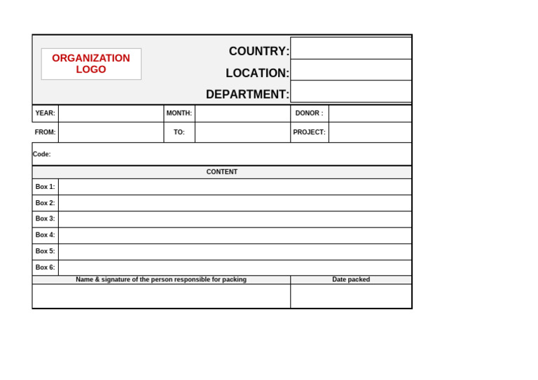 Template - Box Label | PDF