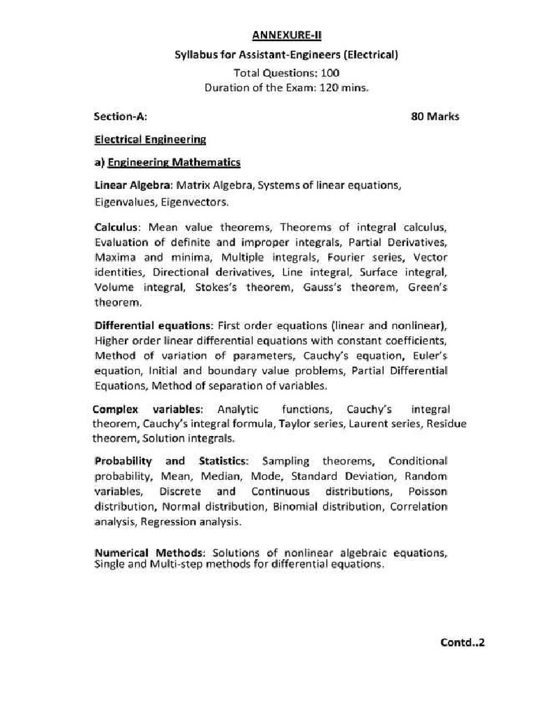 Transco Syllabus | PDF