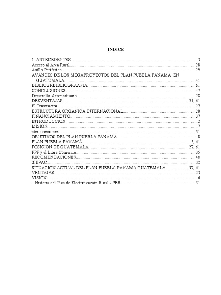 Plan Puebla Panama | PDF | Centroamérica | Panamá