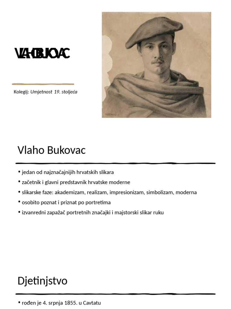 Vlaho Bukovac - Prezentacija | PDF