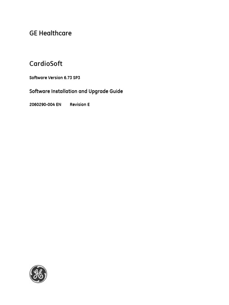 CardioSoft V6.7 Installation Manual - IM - 2060290-004 - E | PDF ...