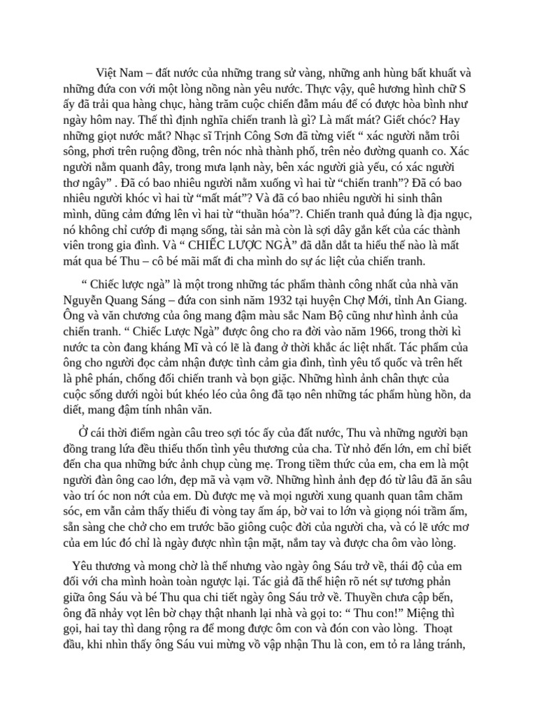 chiếc lược ngà | PDF