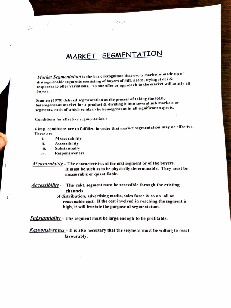 market segmentation 4 | PDF | Market Segmentation | Marketing