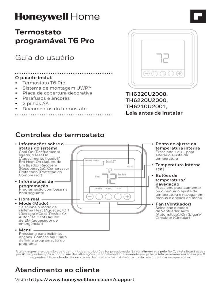 Termostato Honeywell Manual En Espaol