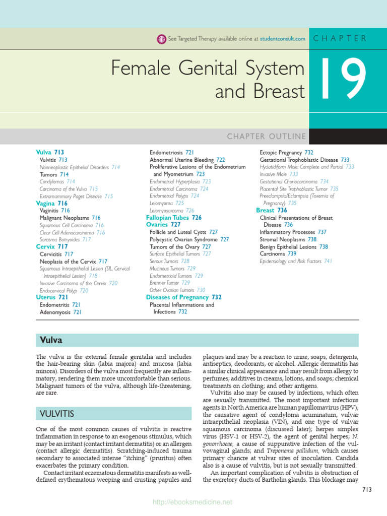 Ch19 Pathoanat | PDF | Carcinoma | Vagina