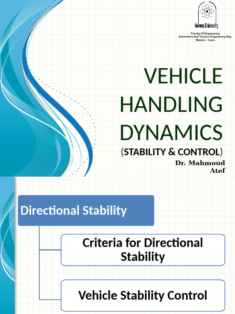 04) Vehicle Handling Dynamics (Stability & Control) | PDF | Mechanics ...