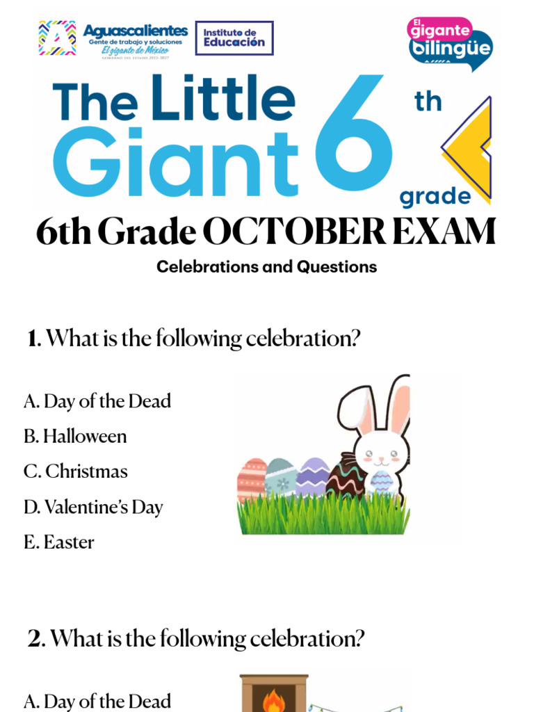 Open 4th Grade October Evaluation 2024 | PDF | Holidays | Traditions
