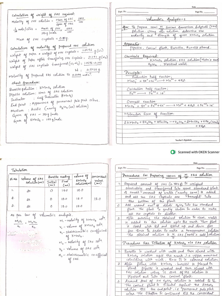 12th CBSC Chemistry Practical Record | PDF