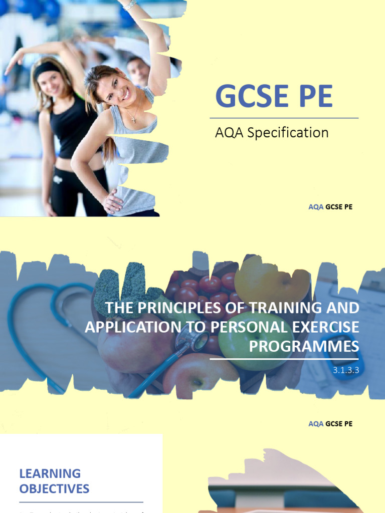Principles of Training in GCSE PE | PDF | Strength Training | Physical ...