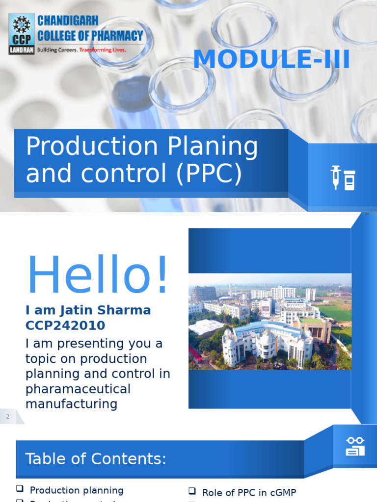 Module-Iii: Production Planing and Control (PPC) | PDF | Lean ...
