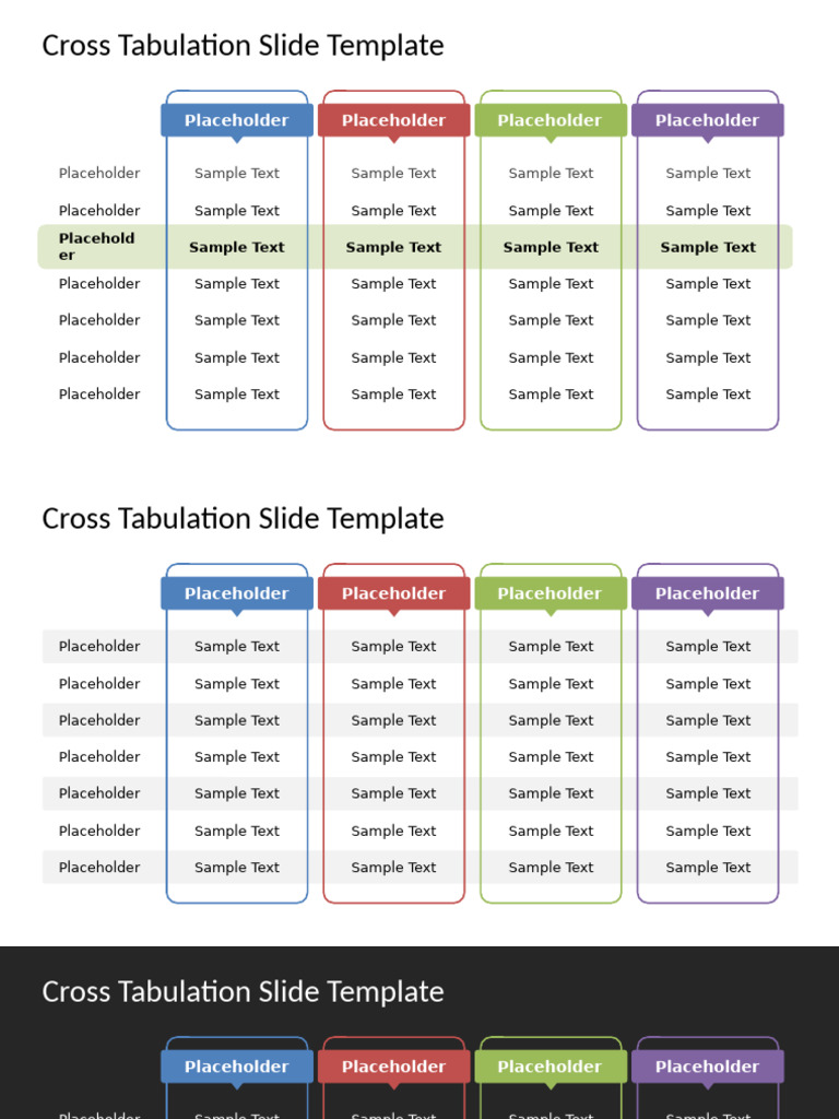 FF0467 01 Crosstabs Powerpoint Template 16x9 1 | PDF