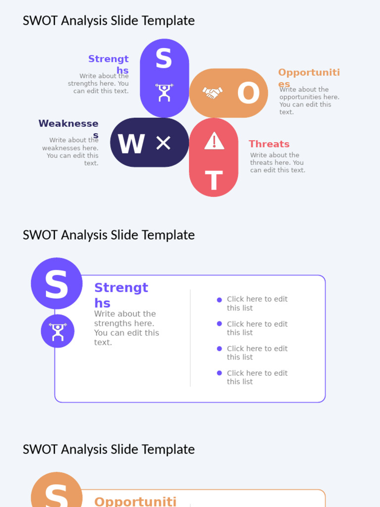 FF0456 01 Editable Swot Analysis Slide Template 16x9 1 | PDF | Swot ...