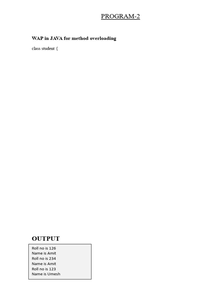 Method Overloading | PDF