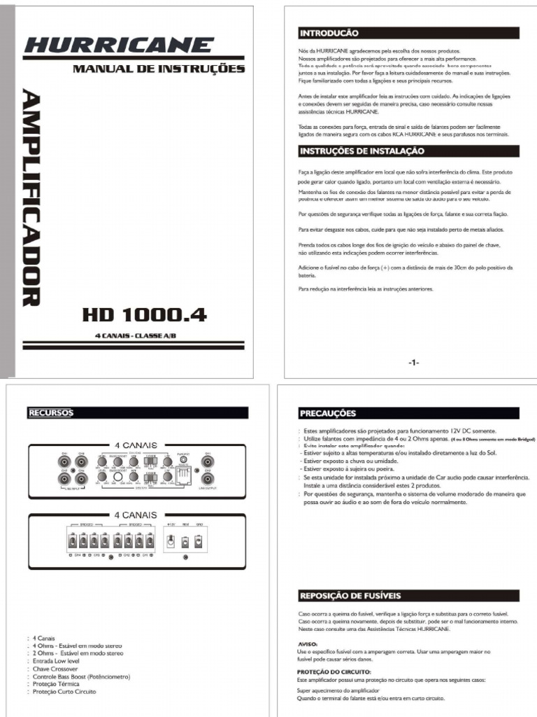 Manual HD1000.4 | PDF