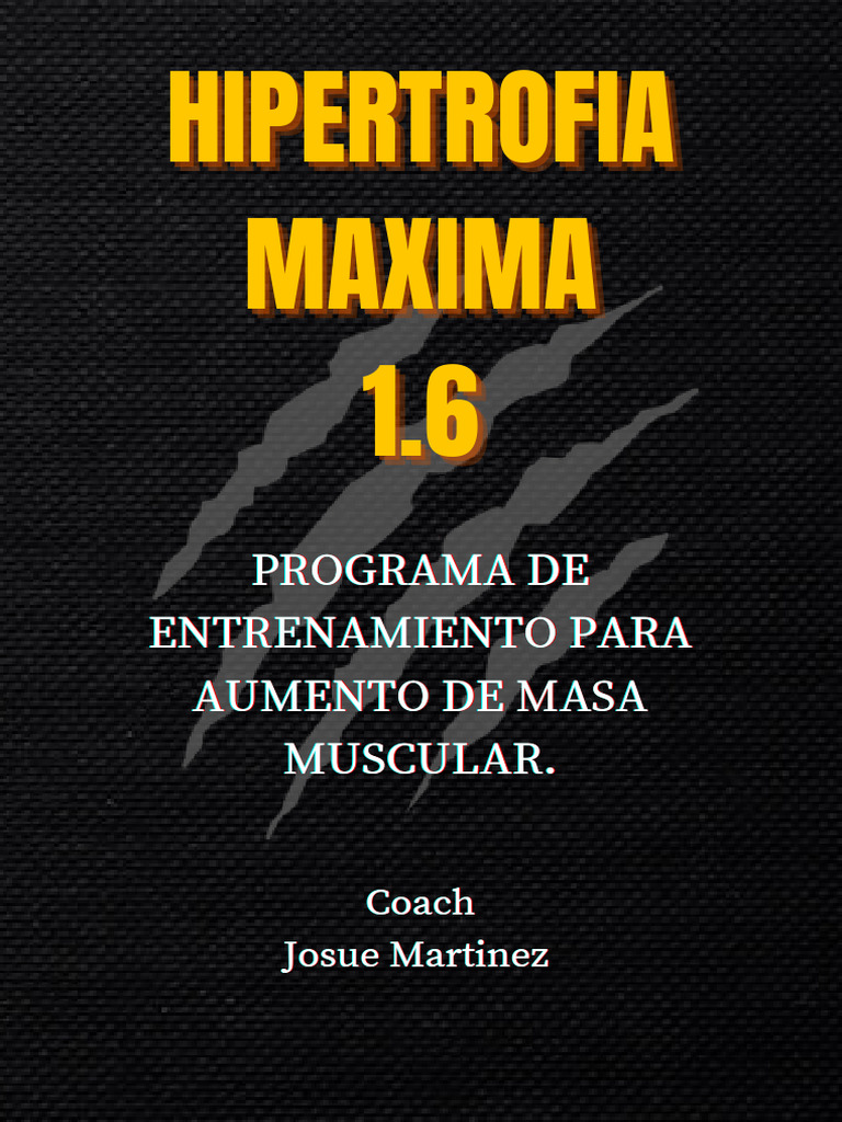 Programa de Hipertrofia Personalizado | PDF