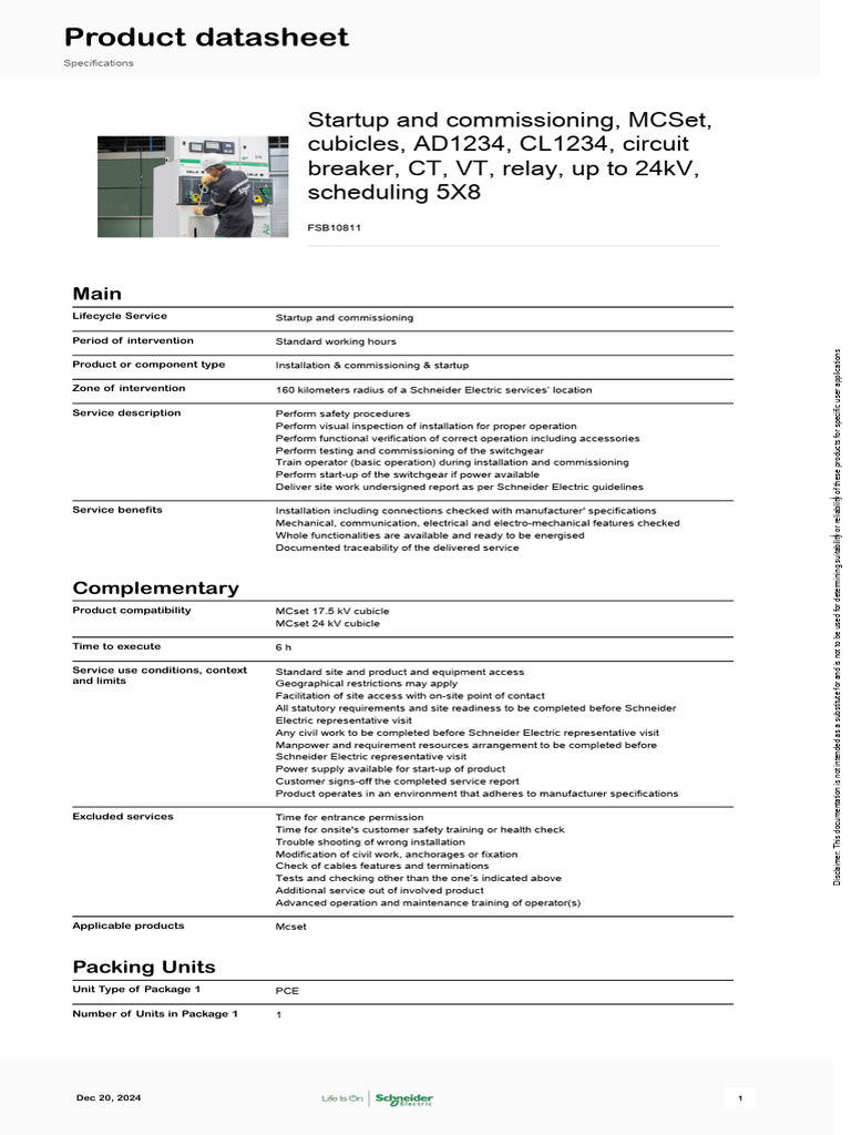 Schneider Electric - Installation-Commissioning-Electrical-Distribution - FSB10811 | PDF ...