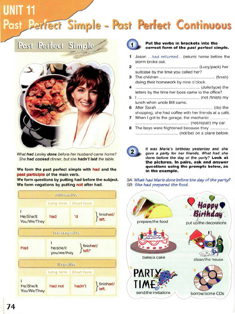 Grammarway2-Past Perf Simple Continuous | PDF