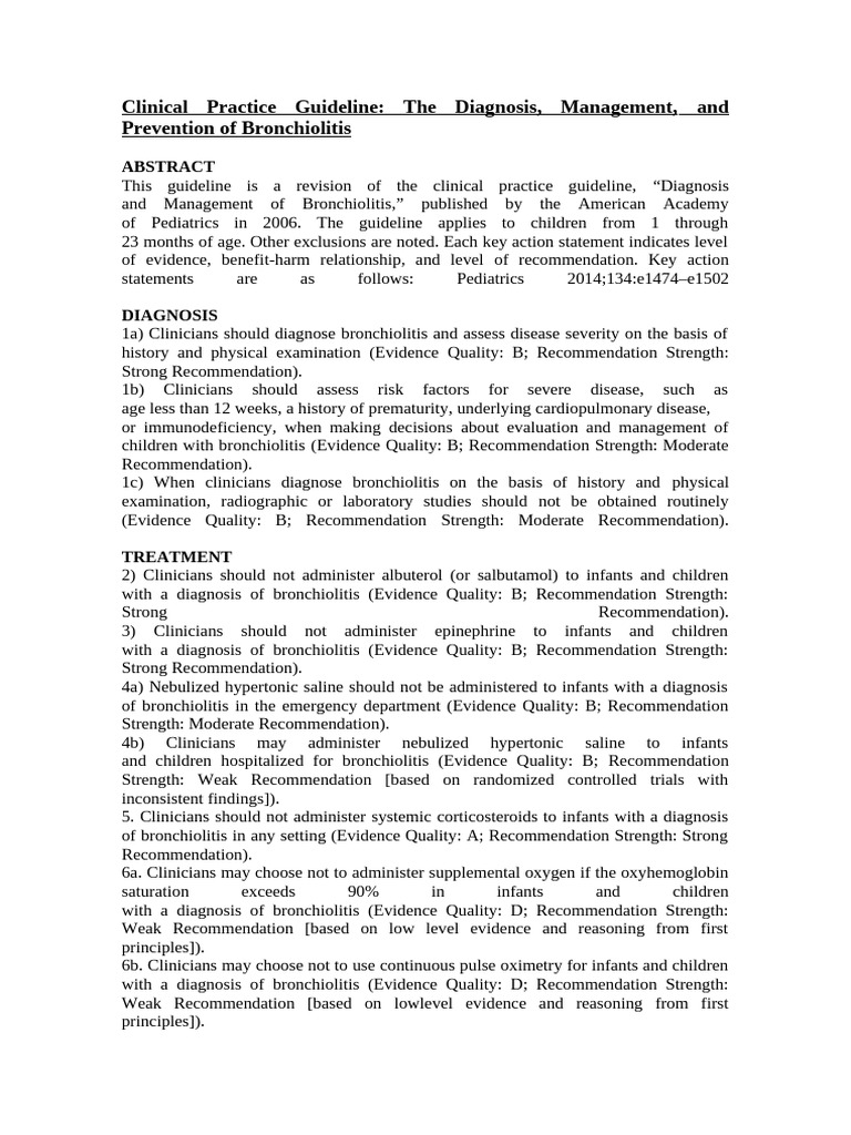 Clinical Practice Guideline BQL | PDF | Medical Specialties | Clinical Medicine