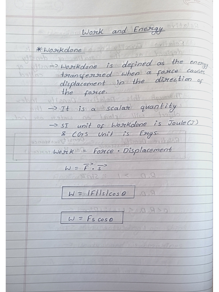 Work and Energy | PDF