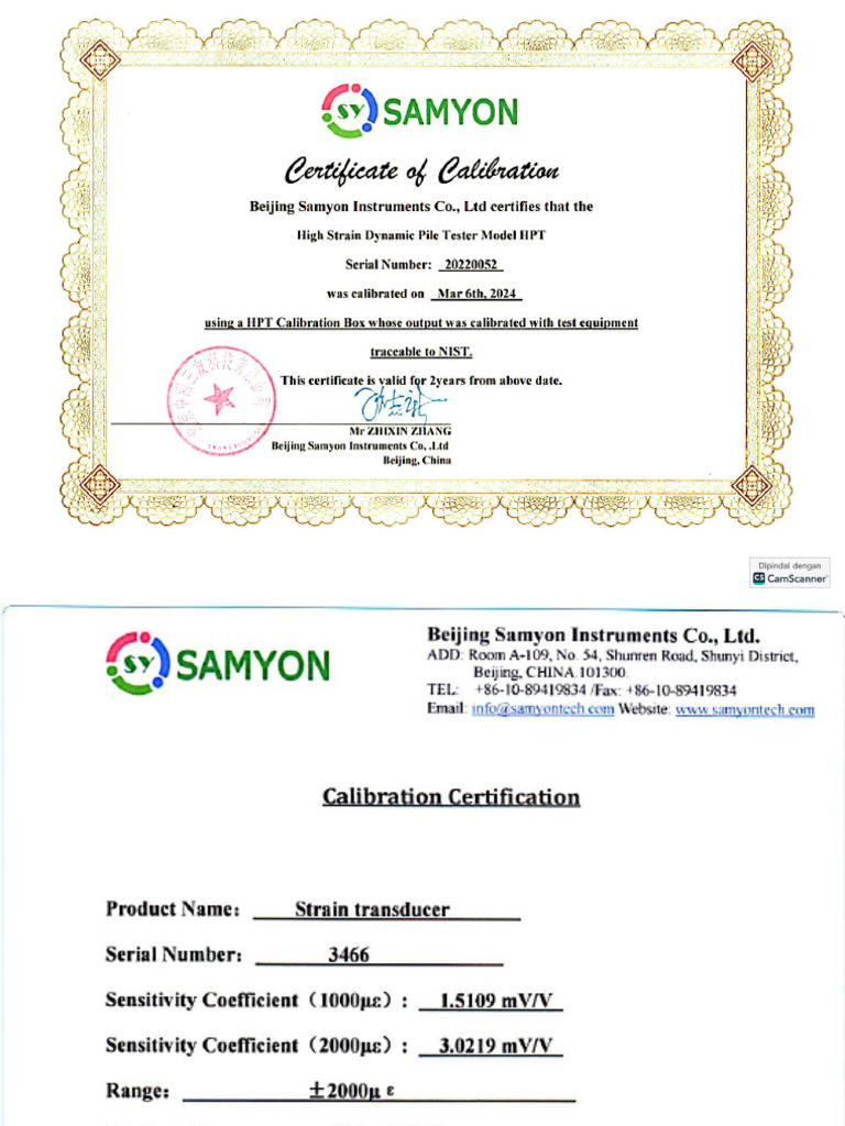 Calibration Pda Pdf