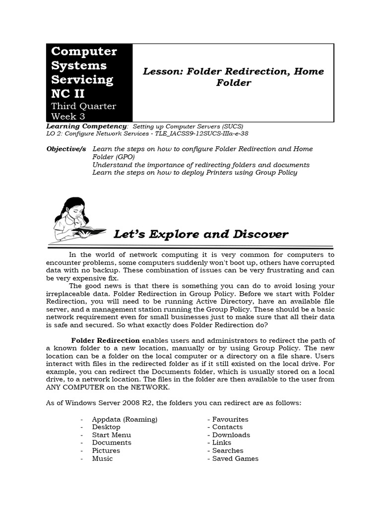 Folder Redirection & Home Folder Setup Guide | PDF | Group Policy | Computer File