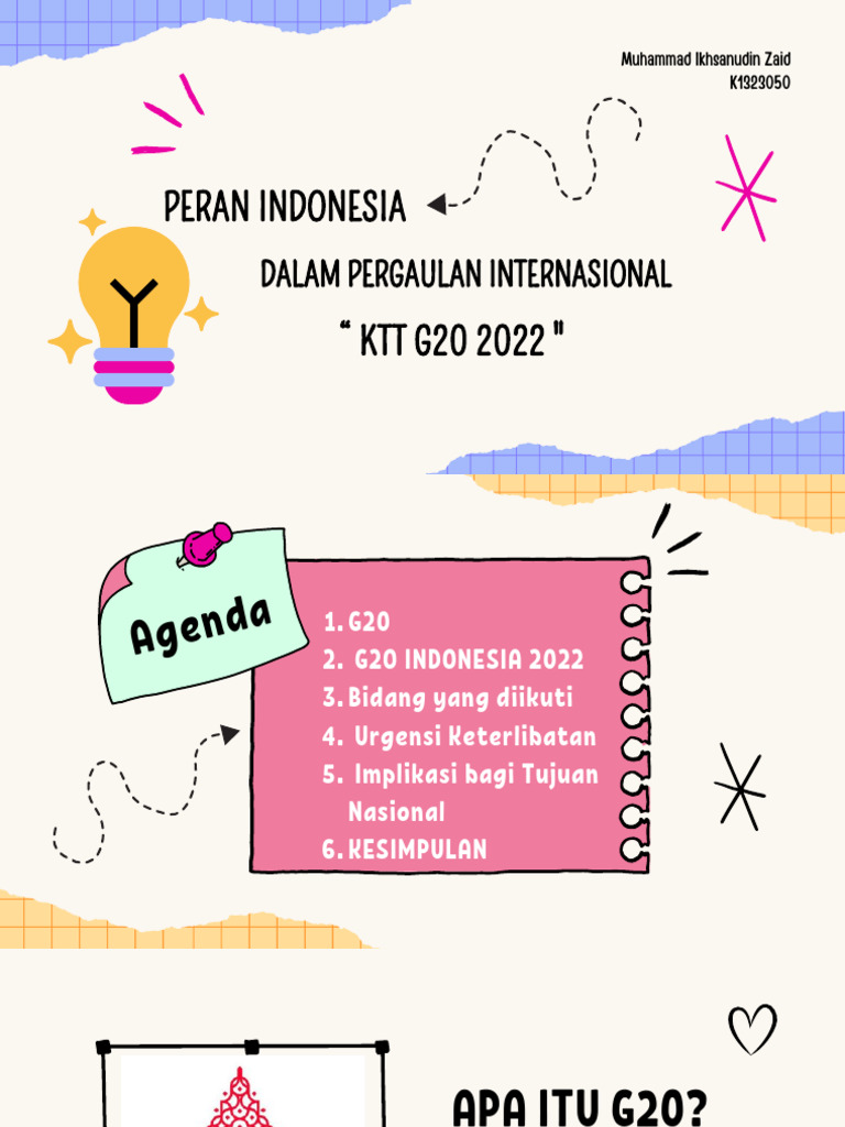 Peran Serta Indonesia Dalam G20 | PDF
