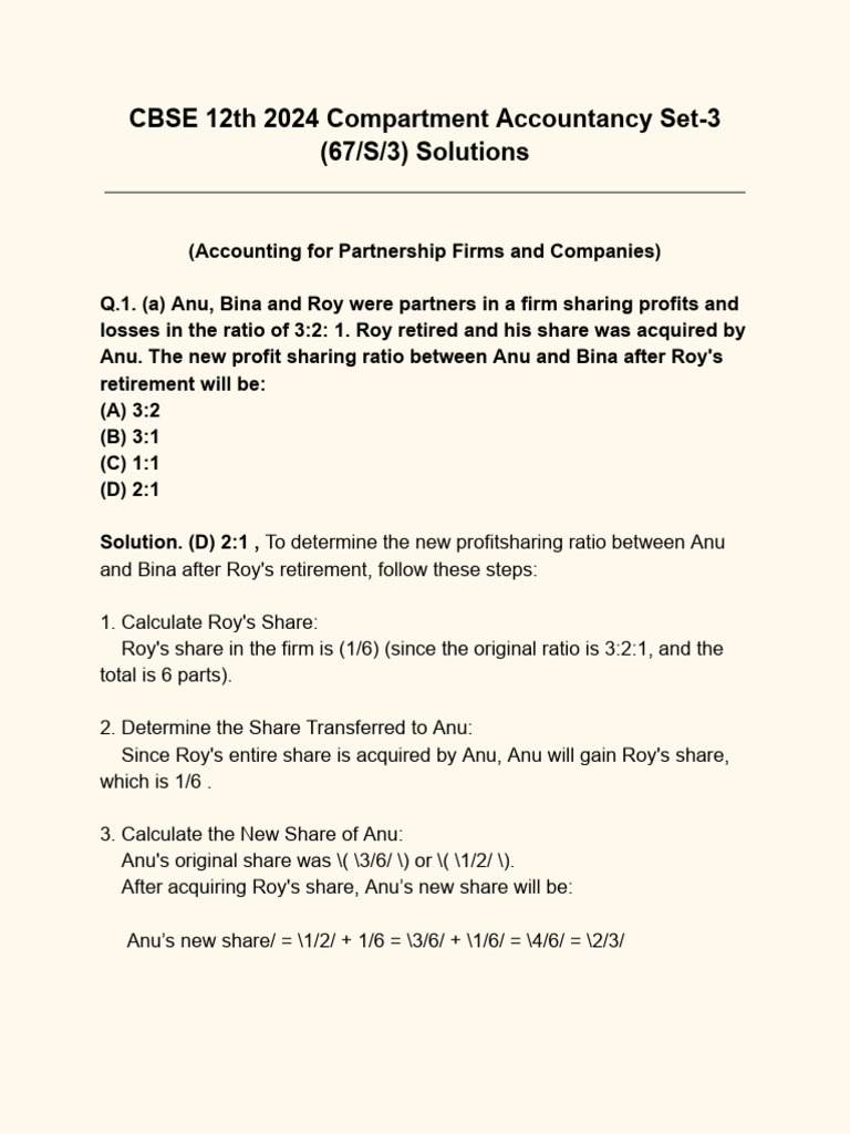 CBSE_12th_20Accountancy | PDF | Debits And Credits | Balance Sheet