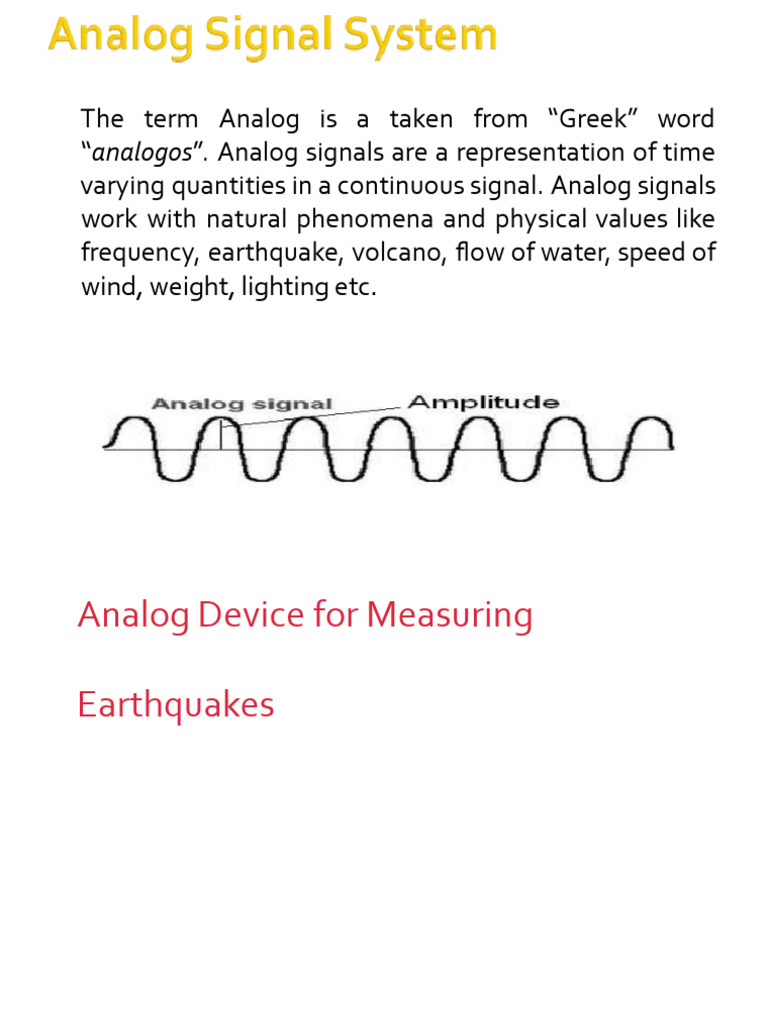 Analog vs Digital Signals Explained | PDF