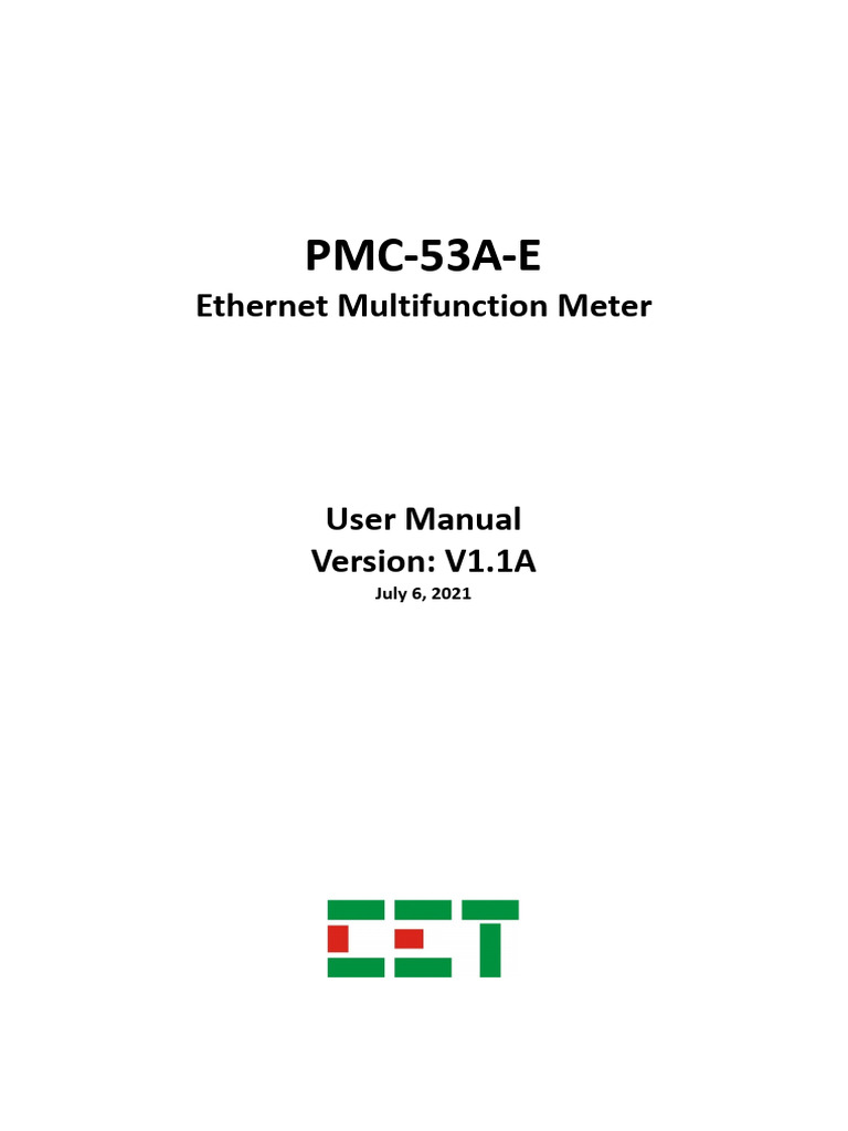 PMC-53A-E User Manual V1.1A (20210706) | PDF | Parameter (Computer Programming) | Power Supply