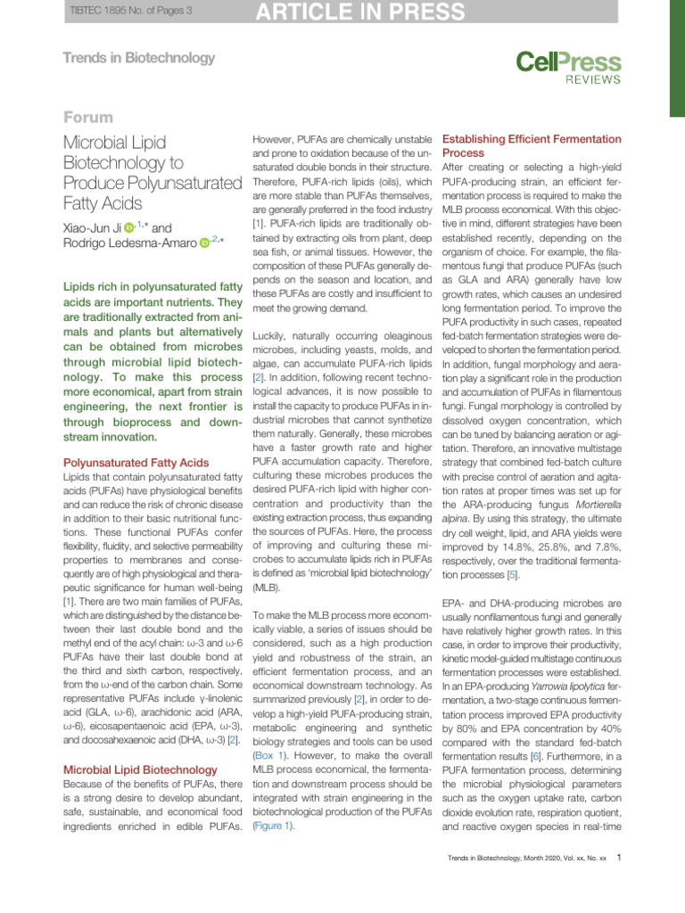 paper lipid | PDF | Polyunsaturated Fat | Docosahexaenoic Acid