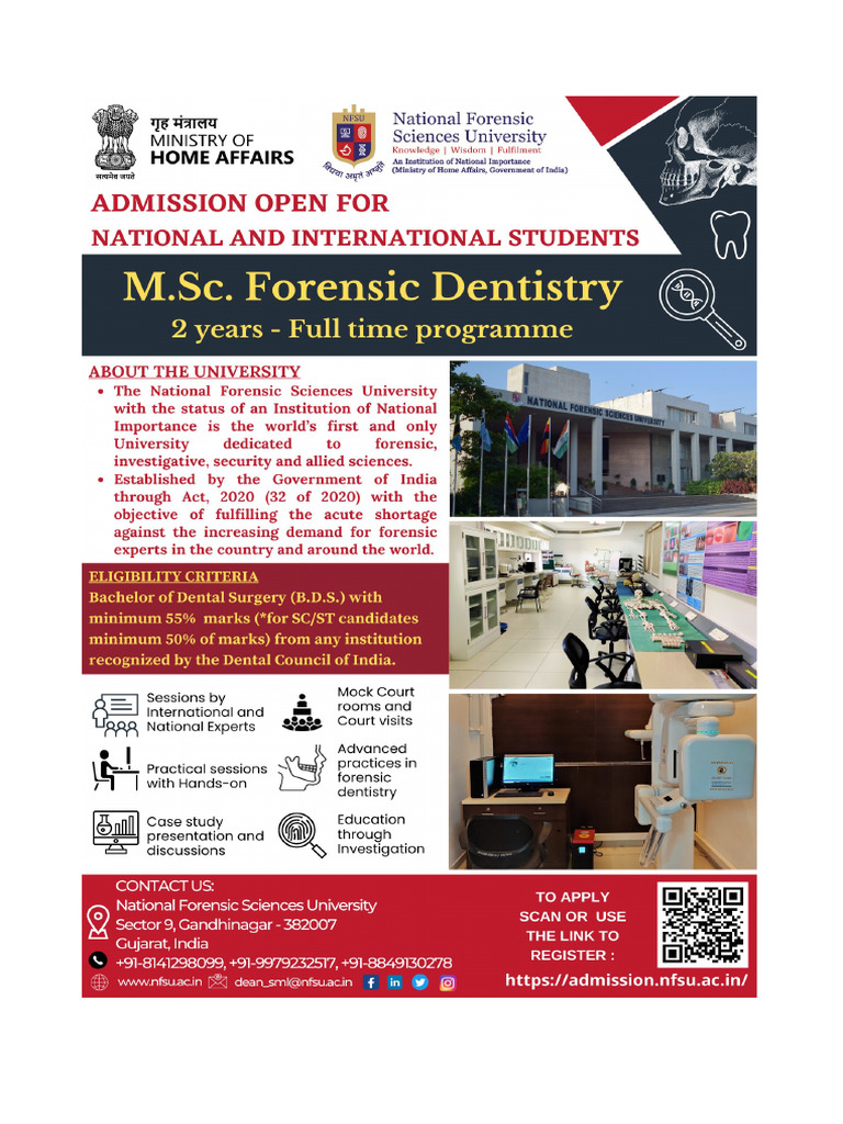 M.sc. Forensic Dentistry - Flyer | PDF