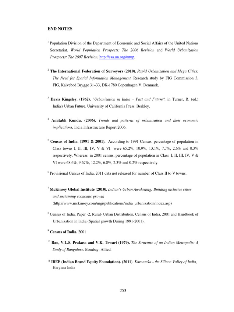 end notes | PDF | Bangalore | Economies