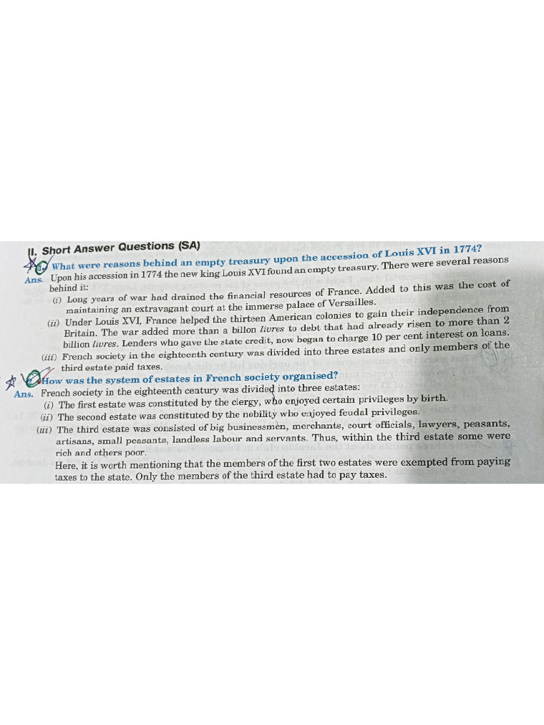 Chapter 1 Question Answer History | PDF