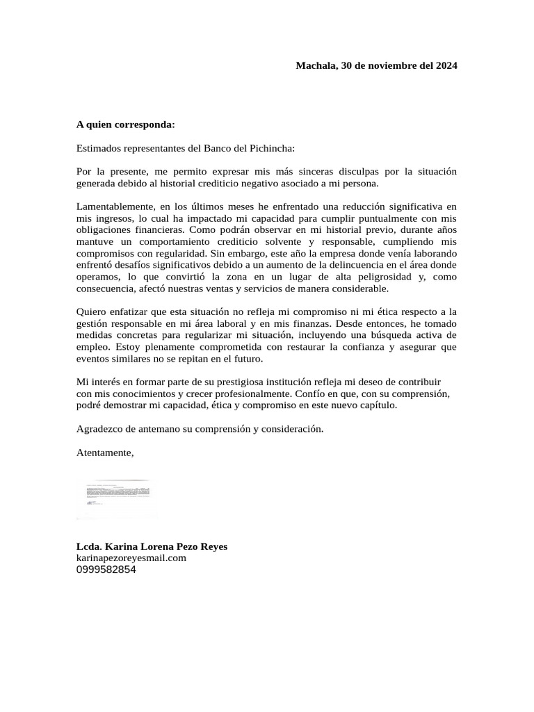 Justificacion Bajo Buro | PDF