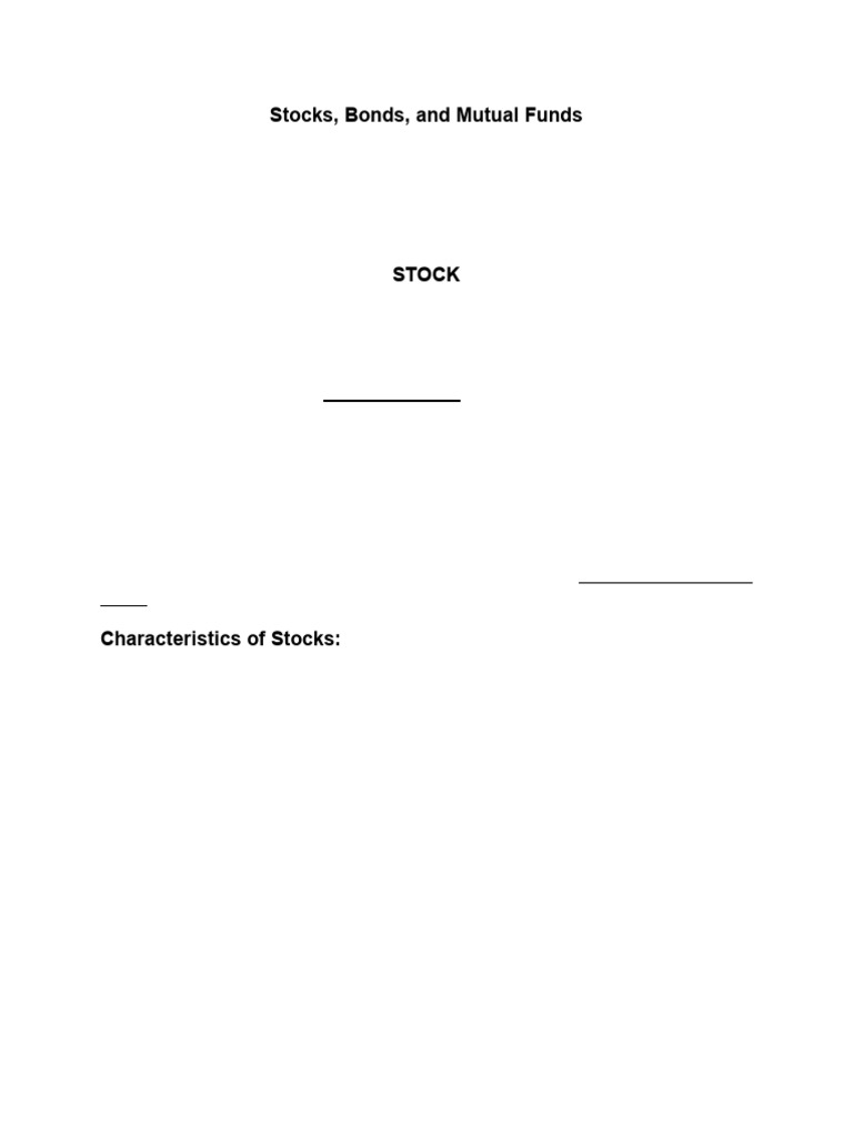 Investment Vehicles | PDF | Stocks | Bonds (Finance) Investment Vehicles | PDF | Stocks | Bonds (Finance)