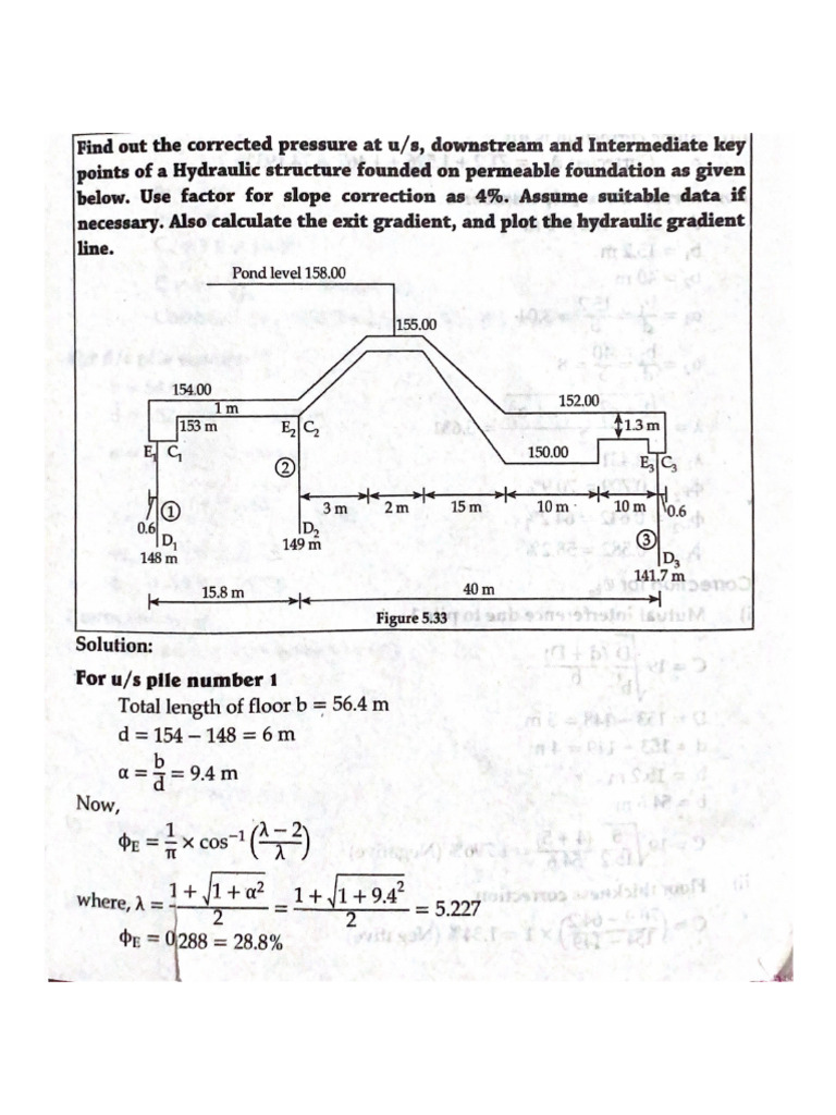 Find out the corrected pressure at us, downstream and Intermediate key by Er.Sushil Acharya | PDF