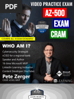 Exam Topics Table of Content For Az 500 | PDF