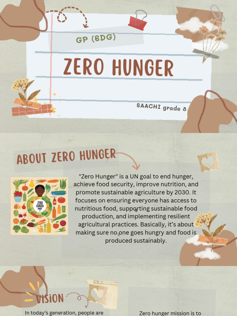 Zero Hunger: Challenges and Progress | PDF | Hunger | Malnutrition