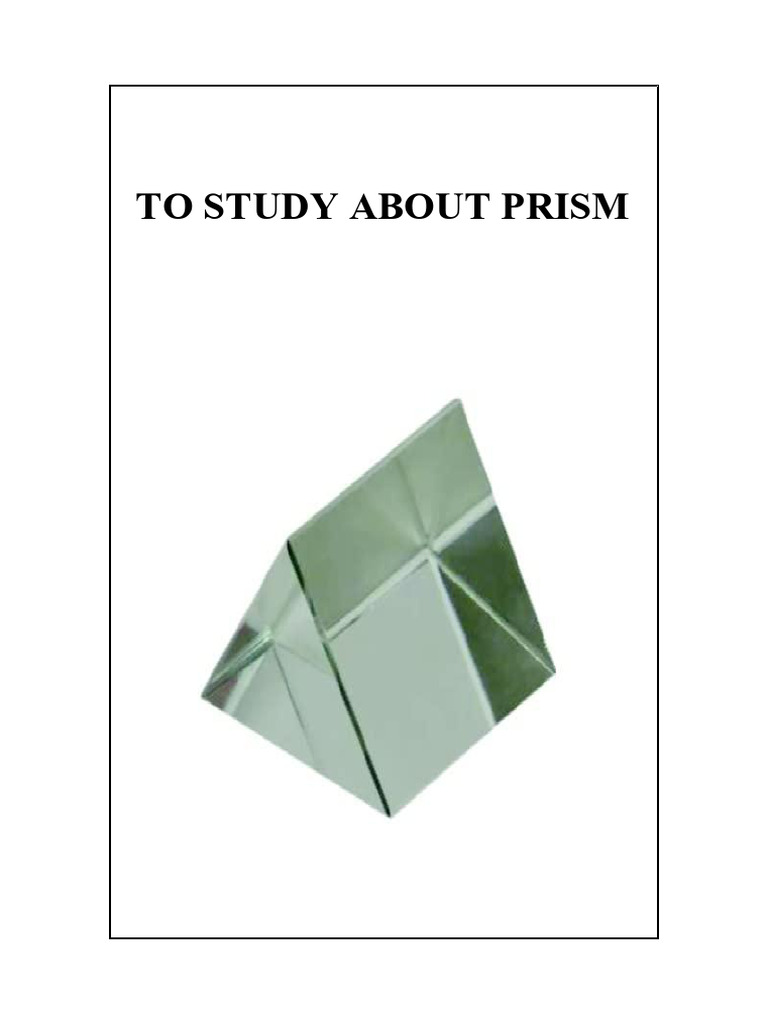 To Study About Prism | PDF | Area | Rectangle